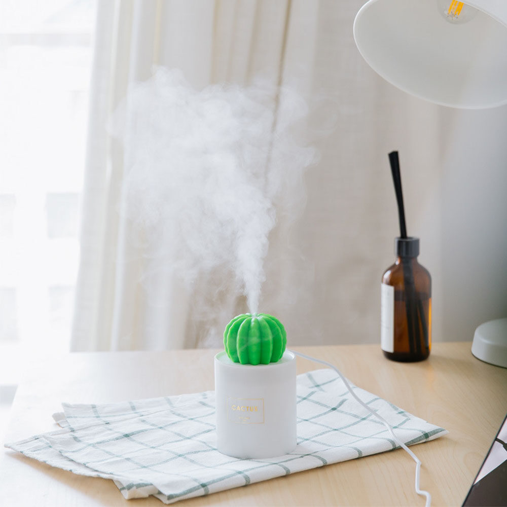 Cactus Humidifier with Night Light » Gift² for you @iregee.com