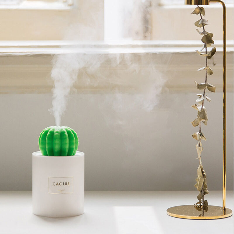Cactus Humidifier with Night Light » Gift² for you @iregee.com