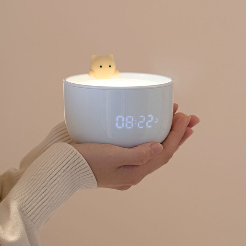 Cat Alarm Clock Night Light » Gift² for you @iregee.com