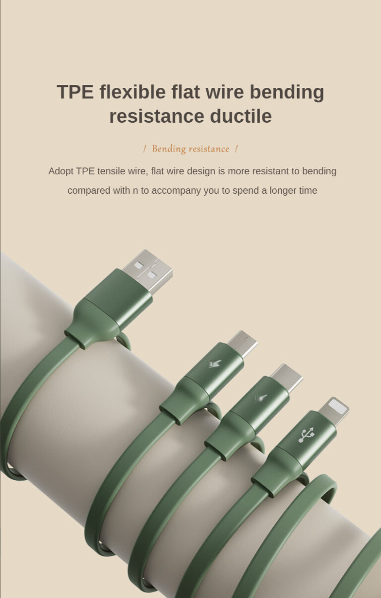 Retro retractable three-in-one data cable » Lifestyle & Gifts ↬ iregee